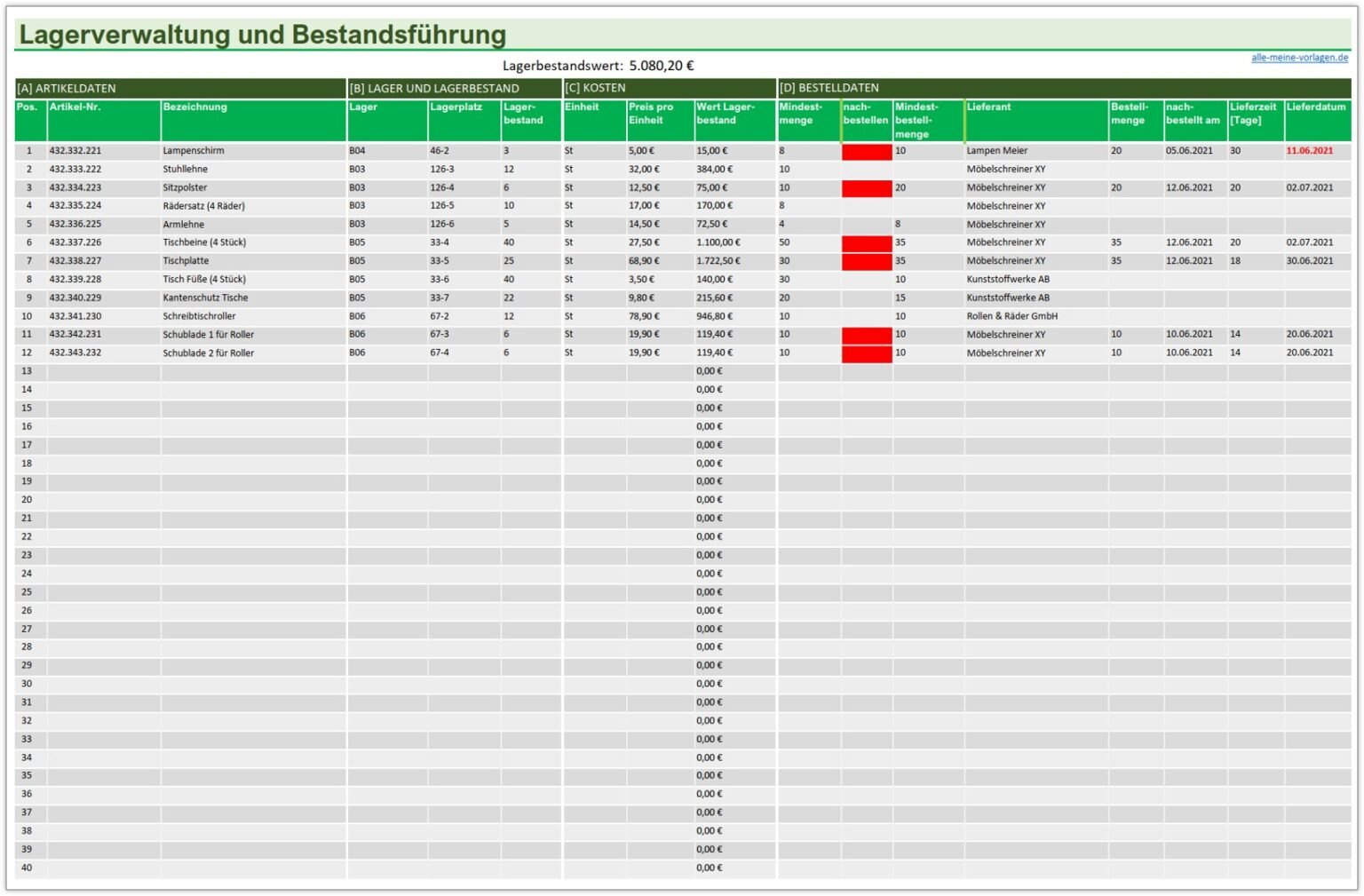 Excel-Vorlagen – Finde schnell die richtige Vorlage Kostenlos ...